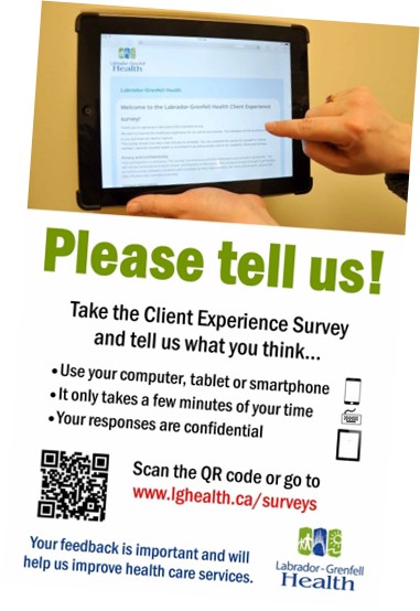 MainSlider_please tell us poster – Labrador-Grenfell Health
